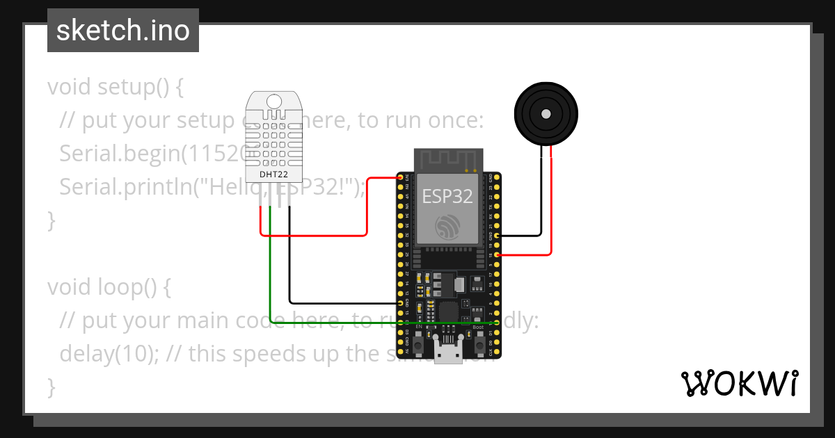 Dht22 Buzzer Wokwi Esp32 Stm32 Arduino Simulator 9978