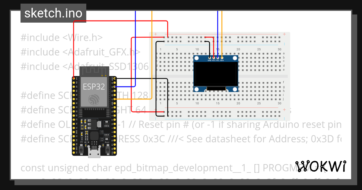 oled - Wokwi ESP32, STM32, Arduino Simulator