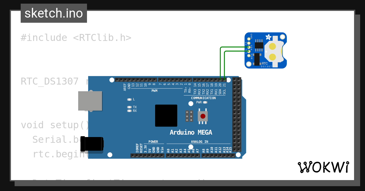 Timeds1307 Wokwi Esp32 Stm32 Arduino Simulator