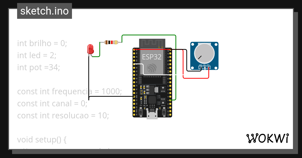 Circuito 3 - Wokwi ESP32, STM32, Arduino Simulator