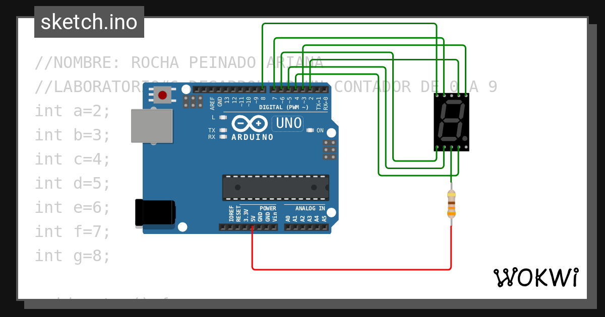 Lab 6 Contador Wokwi Esp32 Stm32 Arduino Simulator