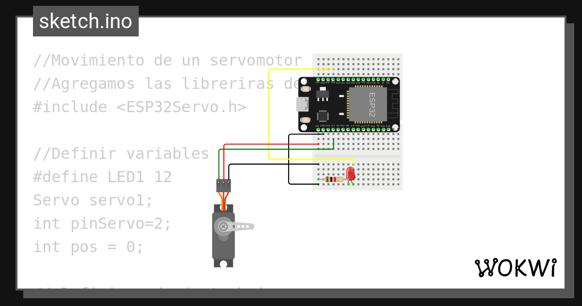 Práctica 7 Mover Un Servomotor Copy Wokwi Esp32 Stm32 Arduino Simulator 1536