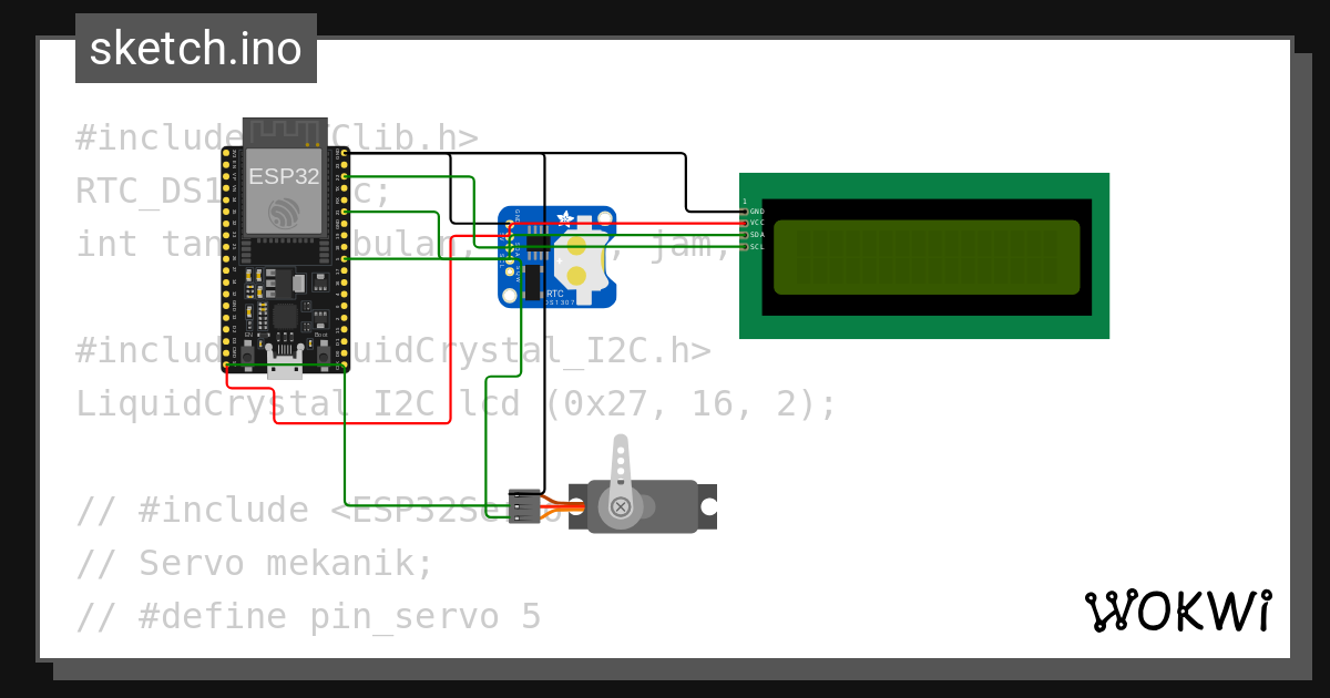 Latihan Esp32 Wokwi Esp32 Stm32 Arduino Simulator 2847