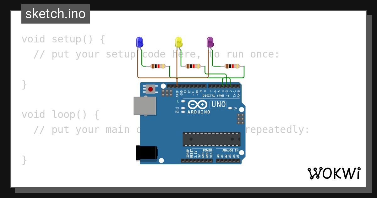 Lampu Lalu Lintas Wokwi Esp32 Stm32 Arduino Simulator