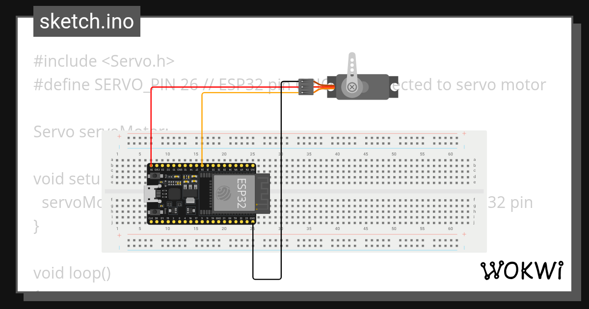 servo - Wokwi ESP32, STM32, Arduino Simulator
