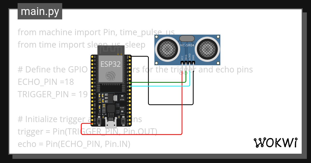 esp32_hcsr04 - Wokwi ESP32, STM32, Arduino Simulator