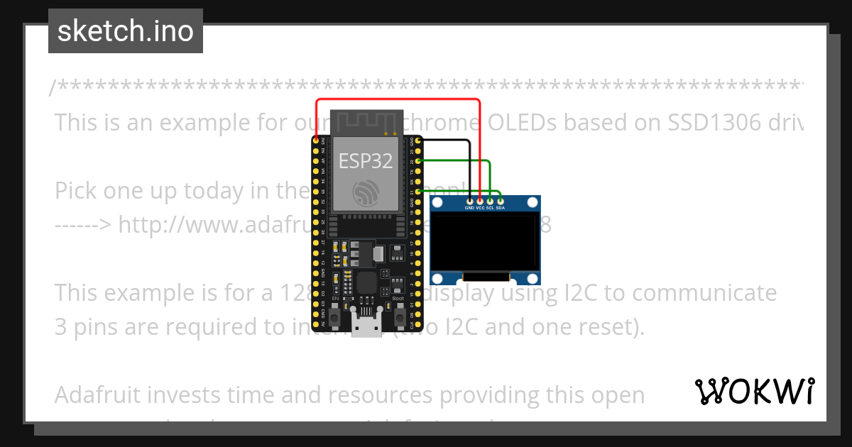 ekran deneme - Wokwi ESP32, STM32, Arduino Simulator