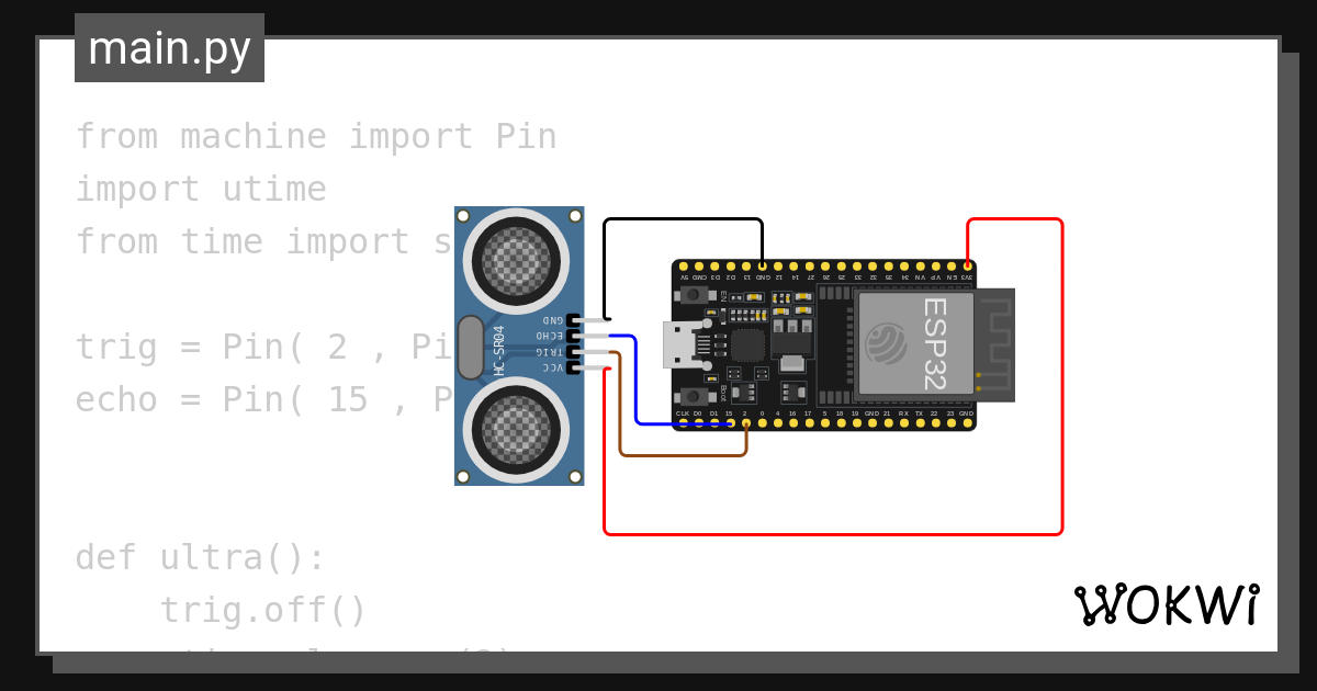 Hs Sr04 Wokwi Esp32 Stm32 Arduino Simulator