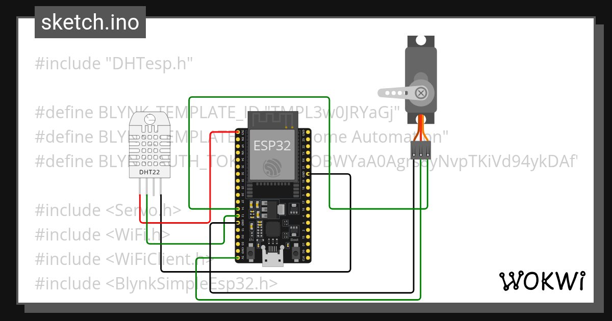 Home Automation - Wokwi ESP32, STM32, Arduino Simulator