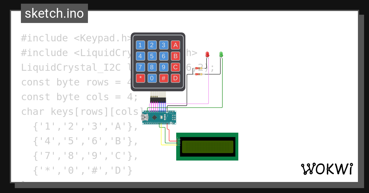 Keypad Code Wokwi Esp32 Stm32 Arduino Simulator 0925