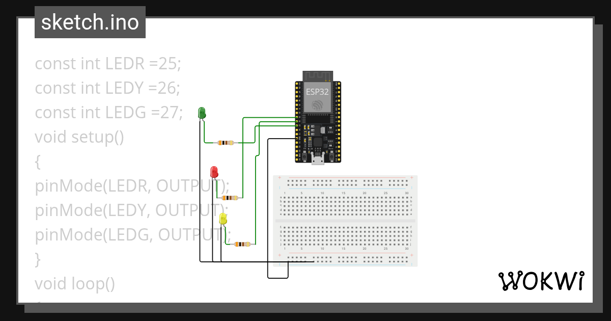task 3 - Wokwi ESP32, STM32, Arduino Simulator