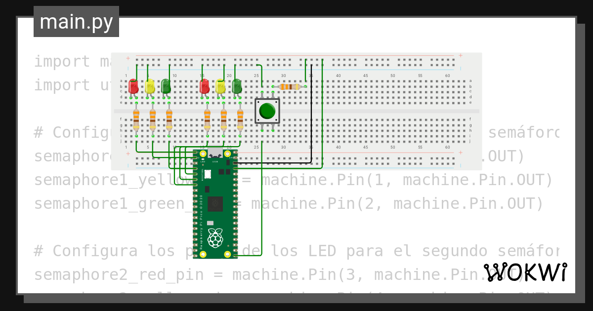 Semaforo Doble Copy Wokwi Esp32 Stm32 Arduino Simulator 3117