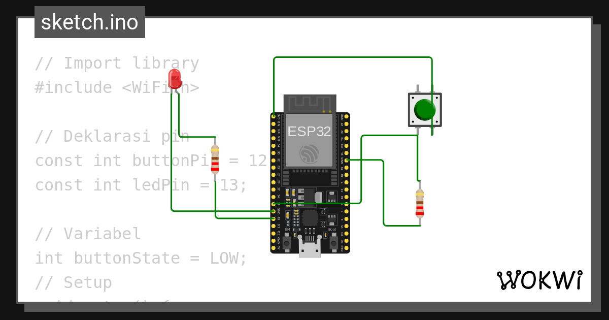 2030511046 Billy Febriana Yusuf Esp Wifi Wokwi Esp32 Stm32 Arduino Simulator