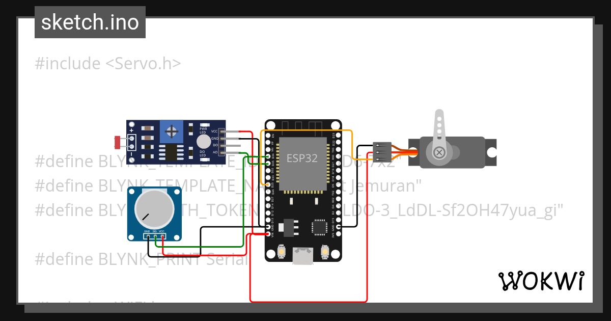 Jemuran - Wokwi ESP32, STM32, Arduino Simulator