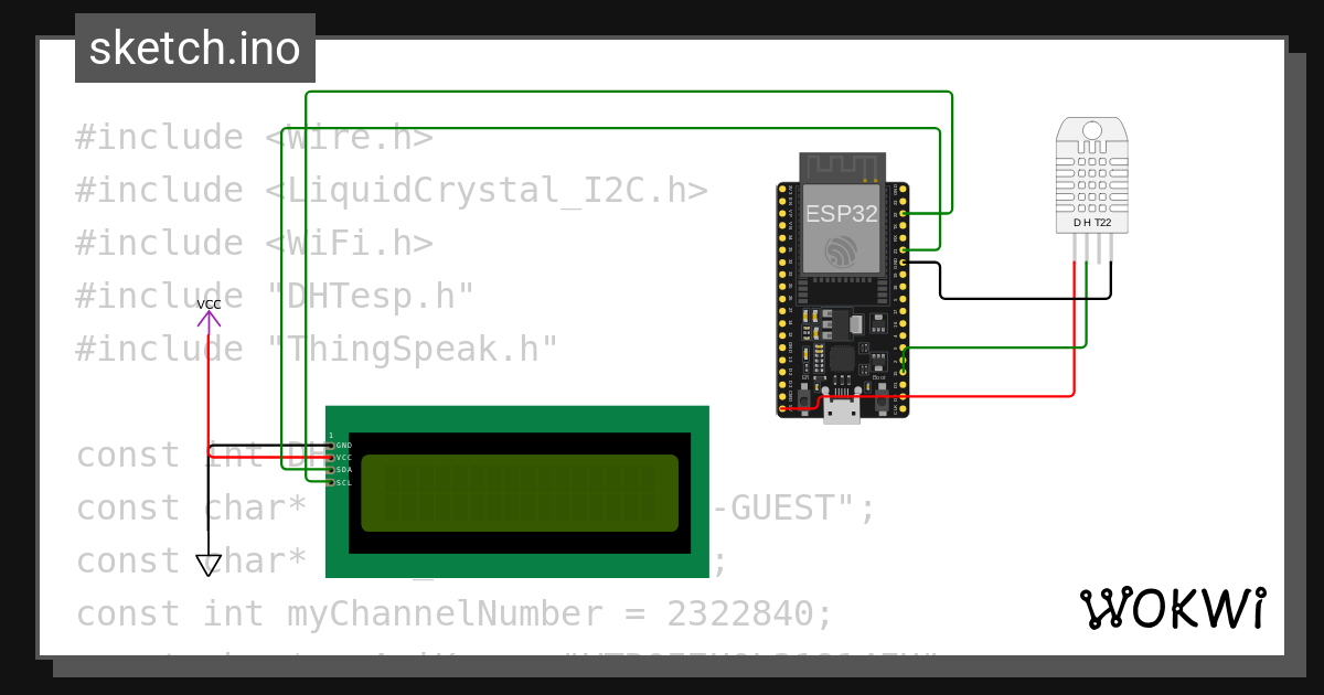 Dht22 Dengan Thingspeak Copy Wokwi Esp32 Stm32 Arduino Simulator 9949