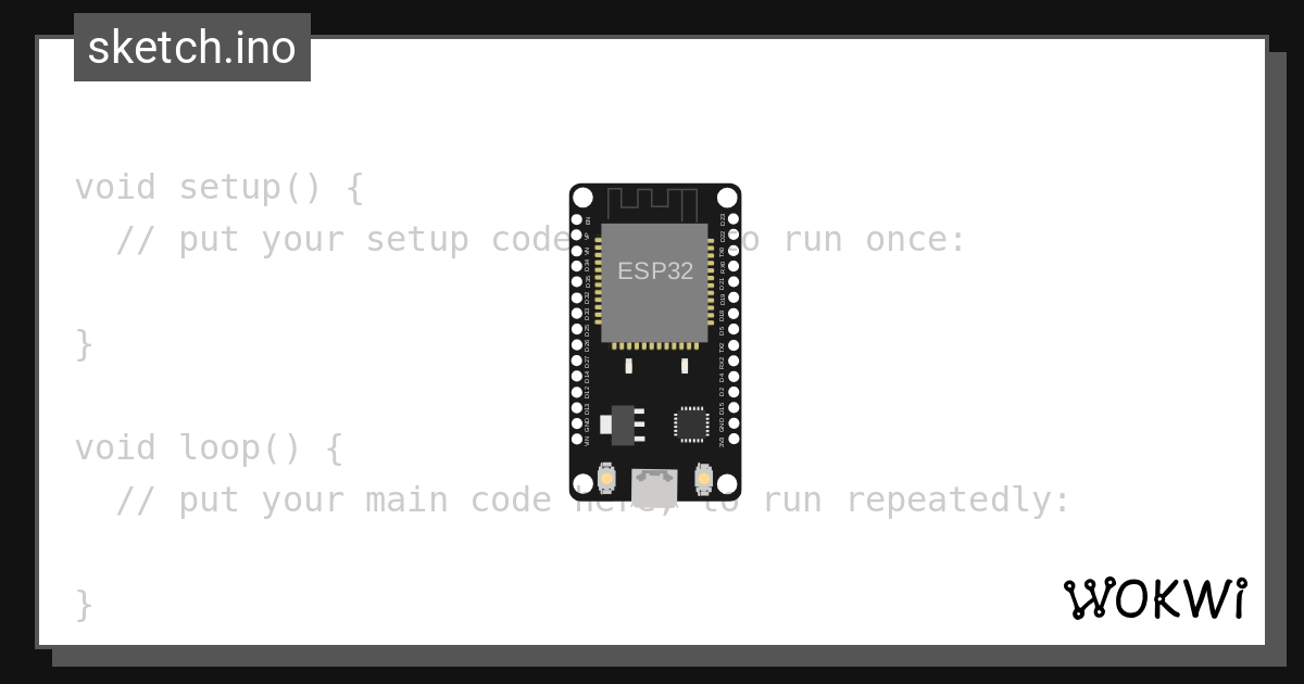 Esp32 Empty Wokwi Esp32 Stm32 Arduino Simulator
