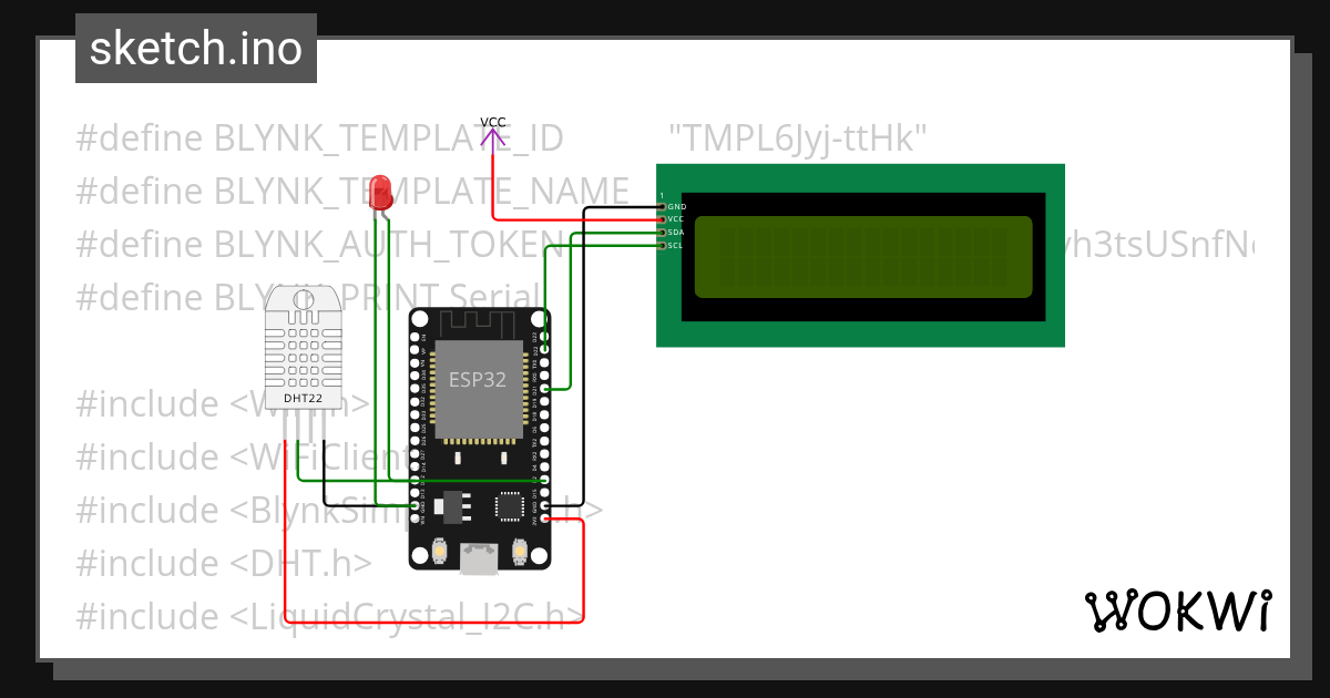 Iot Suhu Blynk Wokwi Esp32 Stm32 Arduino Simulator 5657