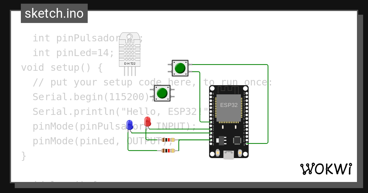 Manejo Sensores Actuadores Iot Wokwi Esp32 Stm32 Arduino Simulator