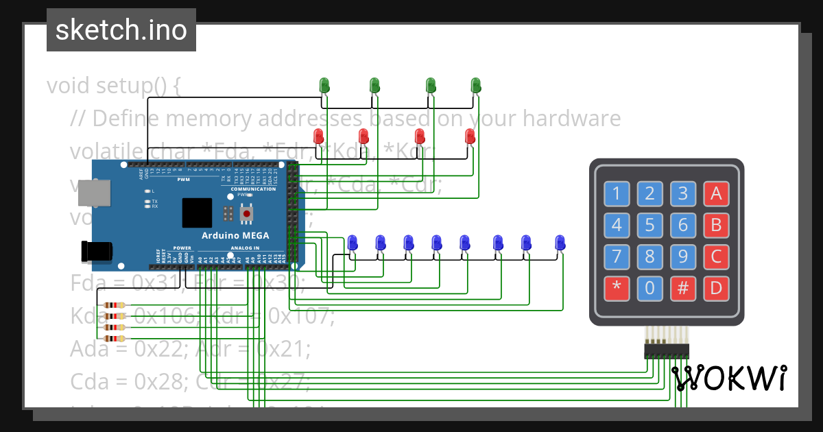 keypad - Wokwi ESP32, STM32, Arduino Simulator