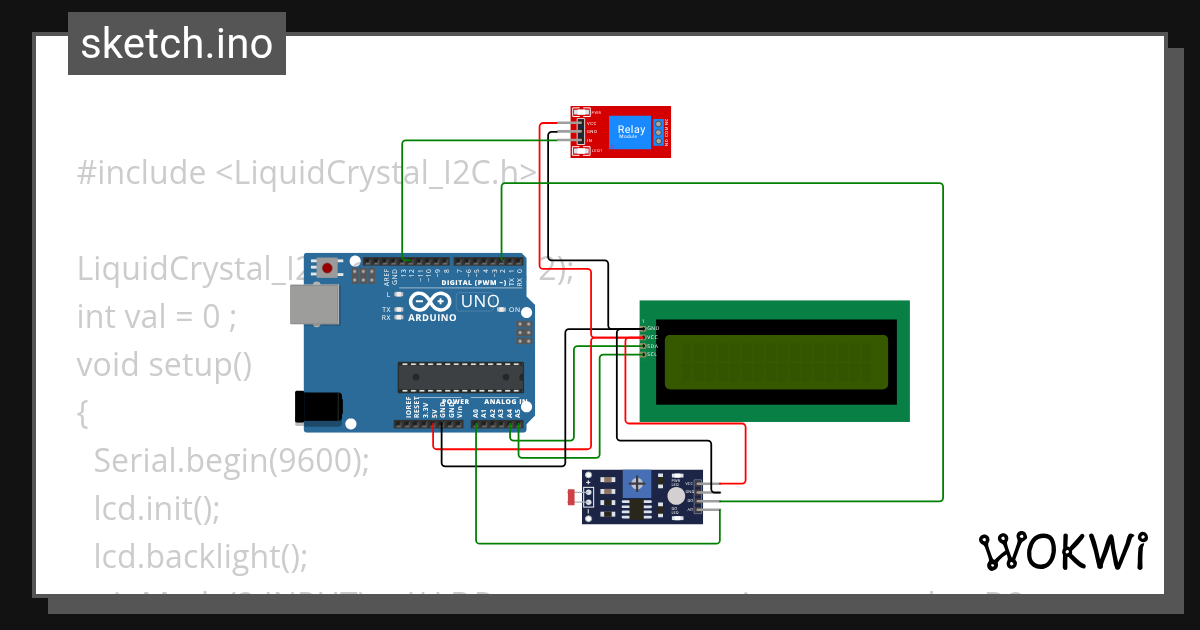 Night Day Relay - Wokwi ESP32, STM32, Arduino Simulator