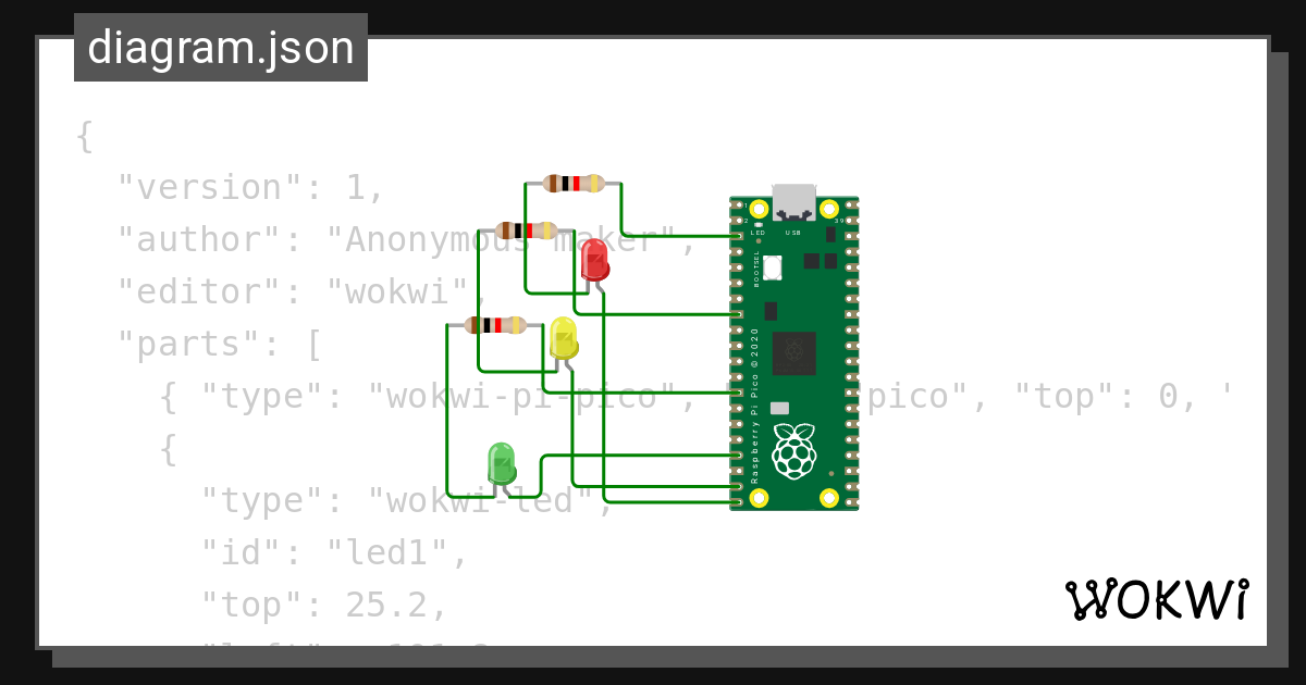 Traffic Lights Wokwi Esp32 Stm32 Arduino Simulator