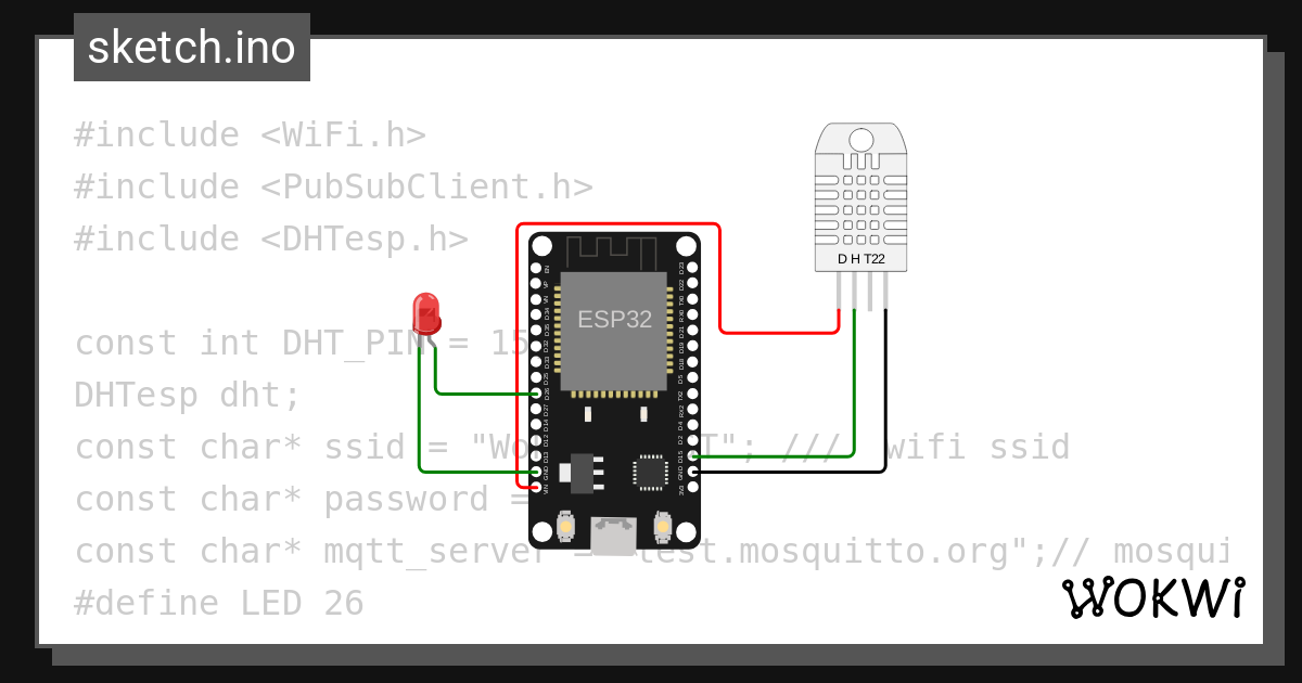 Dhtesp32mqtt Pertemuan Ke Enam Wokwi Esp32 Stm32 Arduino Simulator 0169