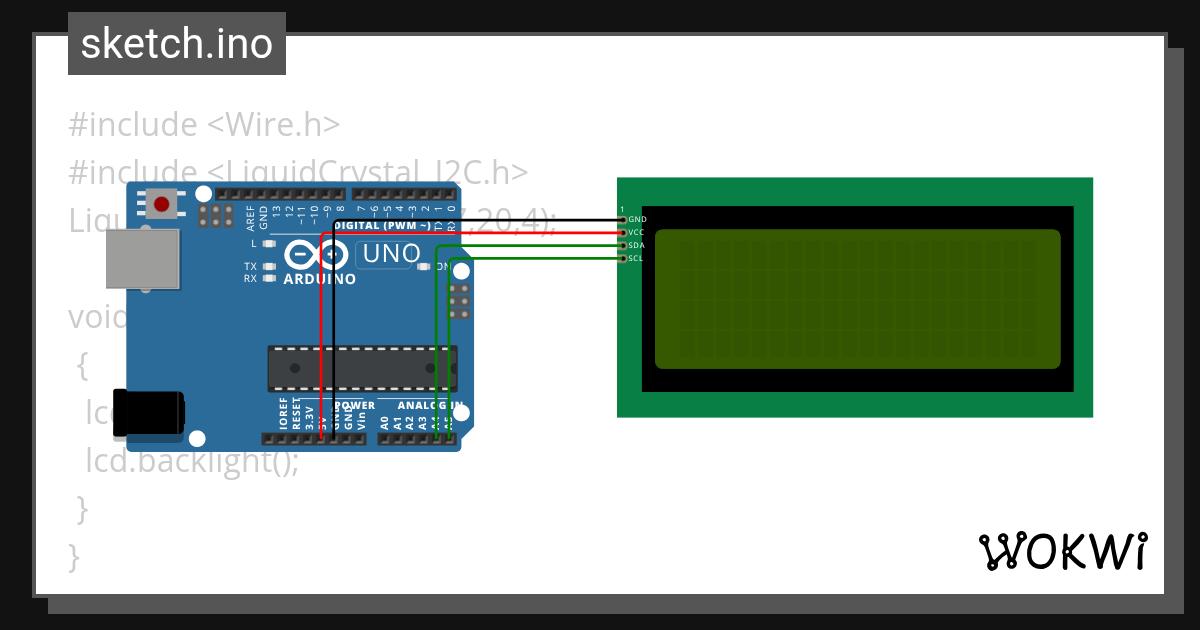 I2C - Wokwi ESP32, STM32, Arduino Simulator