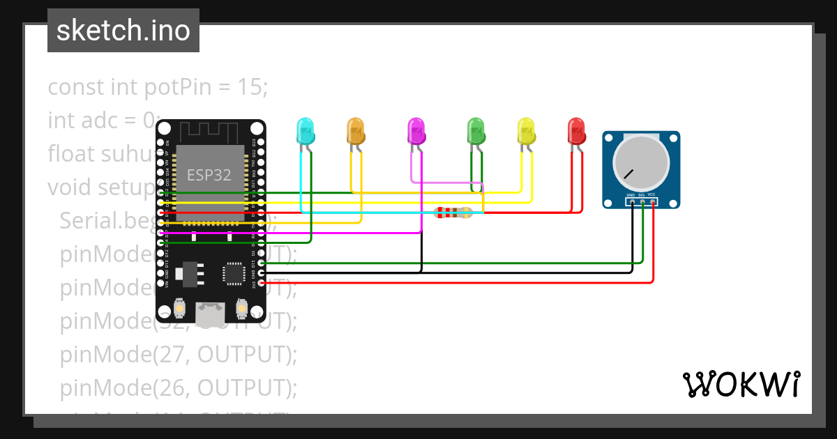UTS Sri Wahyuni Syam (42221019) - Wokwi ESP32, STM32, Arduino Simulator