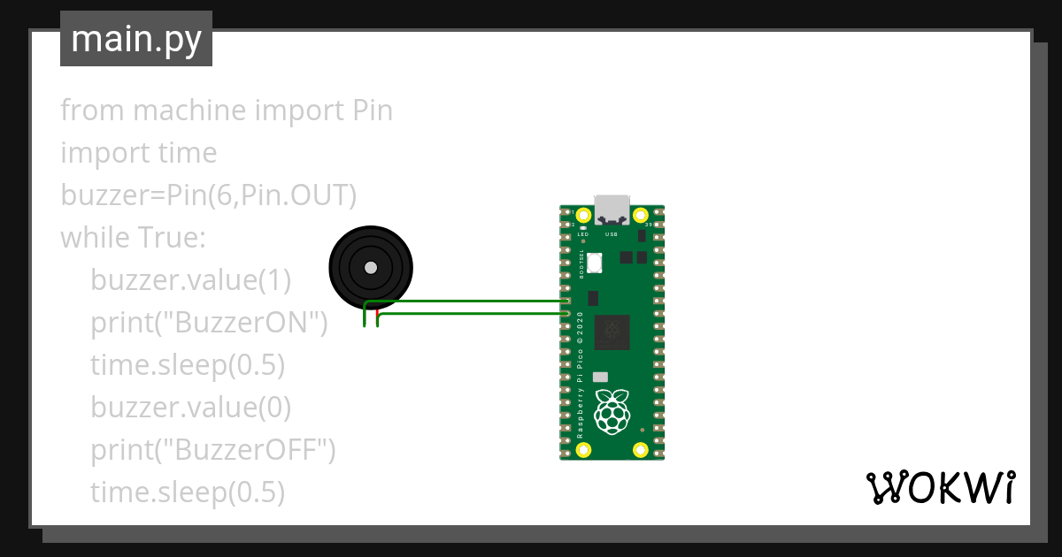 Buzzer Wokwi Esp32 Stm32 Arduino Simulator