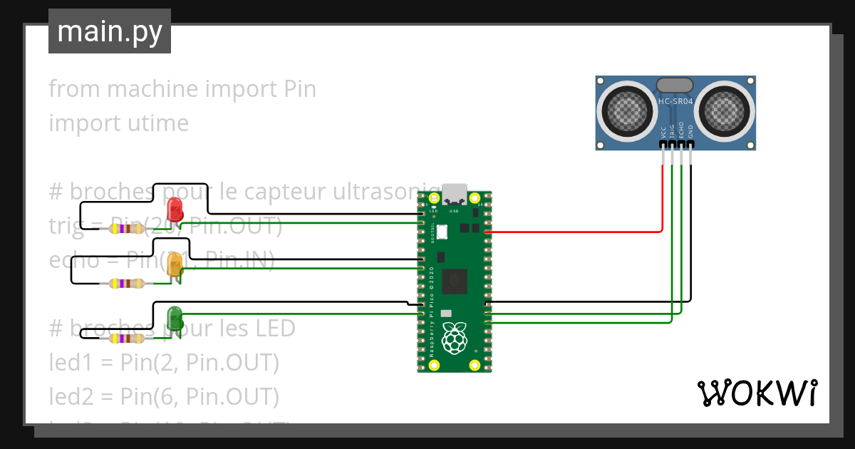 projet ultrason Haroun Cimsir - Wokwi ESP32, STM32, Arduino Simulator