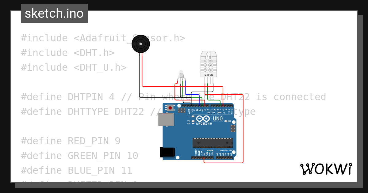 Temperature Sensor With Buzzer Wokwi Esp32 Stm32 Arduino Simulator 4646