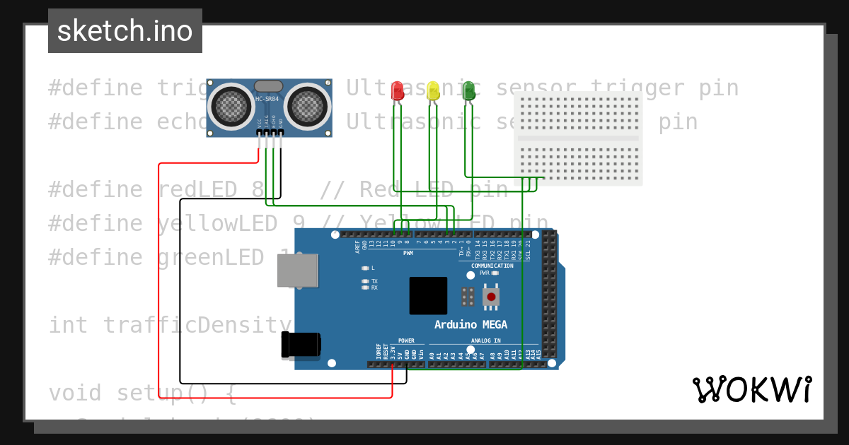 Traffic Management Wokwi Esp32 Stm32 Arduino Simulator 5194