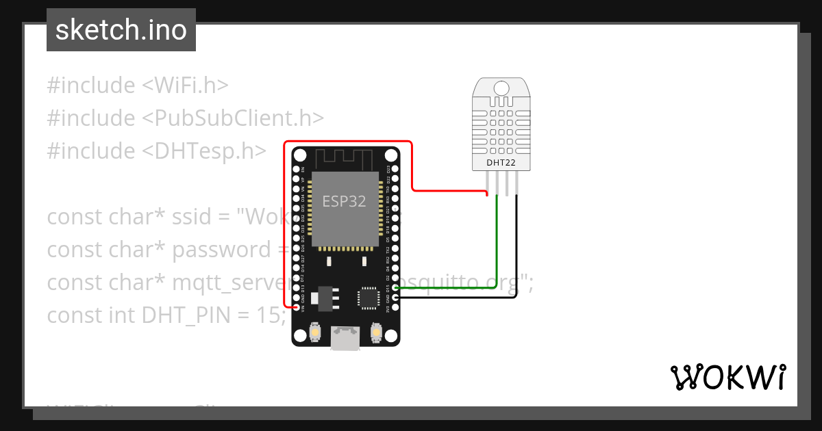 DHT - Wokwi ESP32, STM32, Arduino Simulator