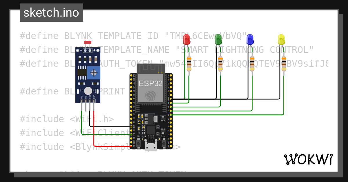 Led Cahaya Smart Home Wokwi Esp32 Stm32 Arduino Simulator 2395