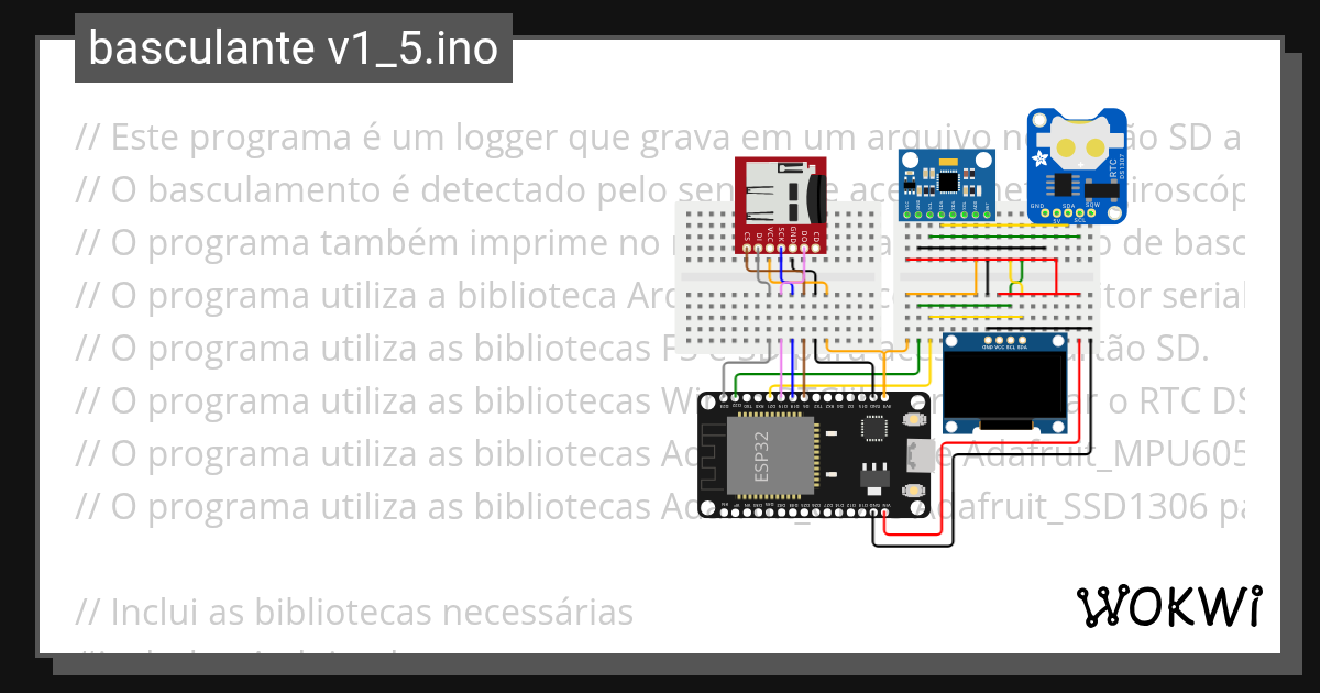 basculante v1.5 - Wokwi ESP32, STM32, Arduino Simulator