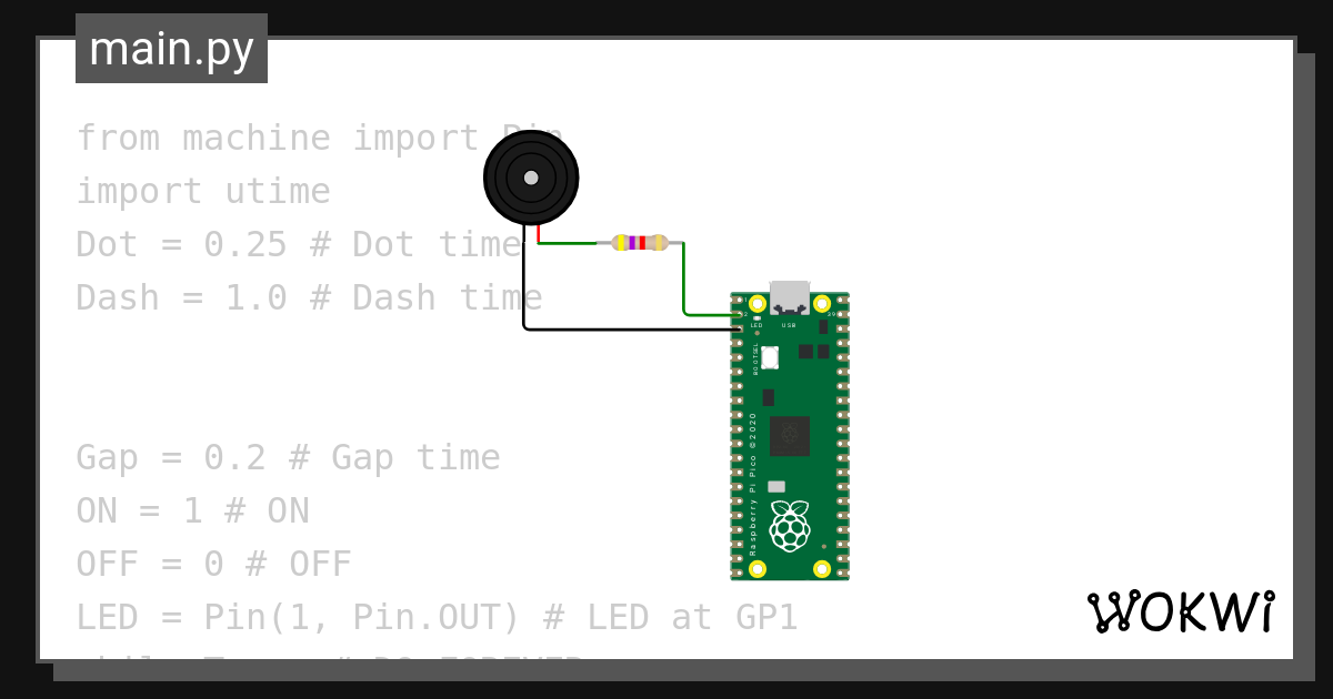 Project 2 Flashing Sos Signal Wokwi Esp32 Stm32 Arduino Simulator 6715