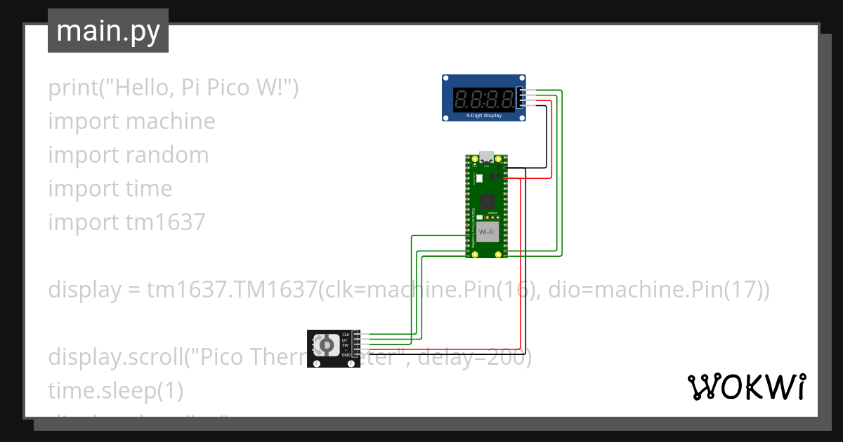rotary_counter - Wokwi ESP32, STM32, Arduino Simulator