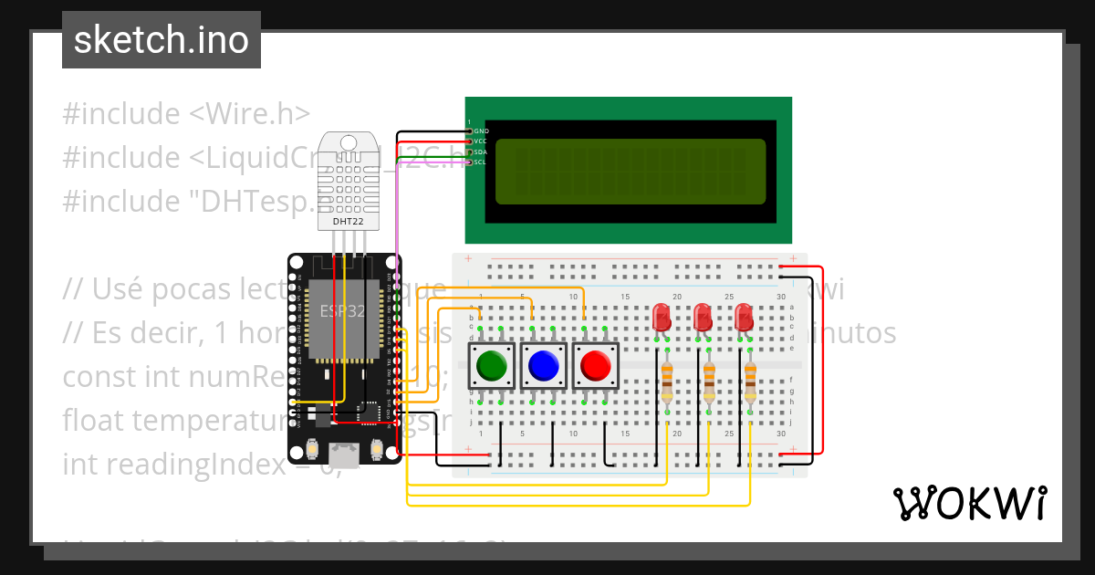 Kenneth A00833358 Código Final CASI COMPLETO - Wokwi ESP32, STM32, Arduino Simulator