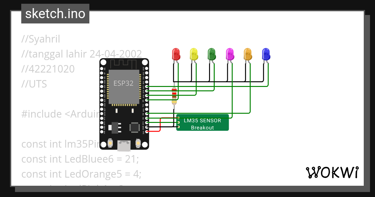 UTS - Wokwi ESP32, STM32, Arduino Simulator