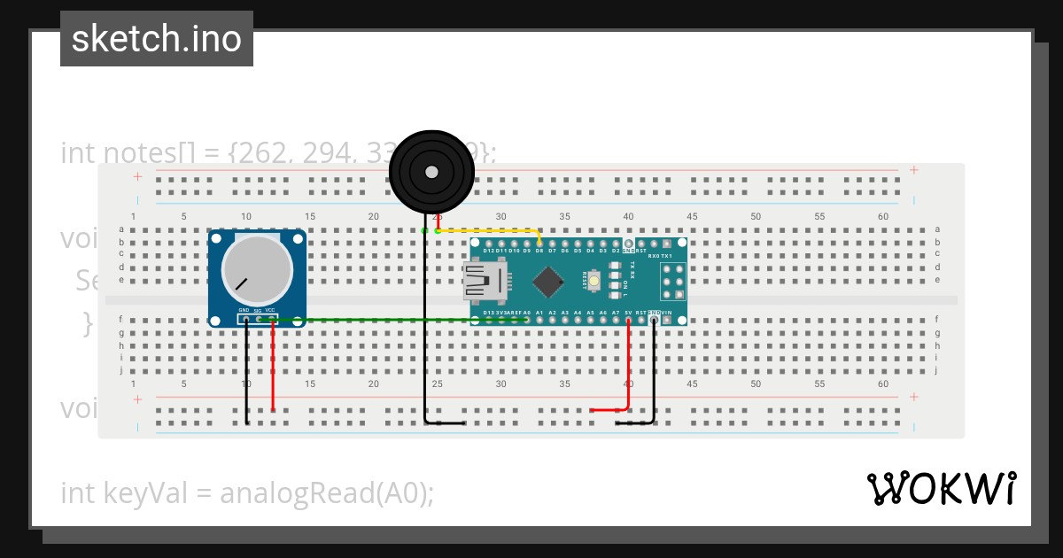 Keyboard Arduino - Wokwi ESP32, STM32, Arduino Simulator