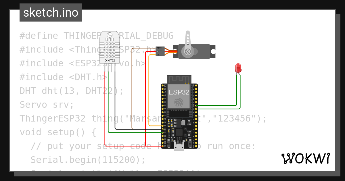 Proyek Akuator Wokwi Esp32 Stm32 Arduino Simulator 3291