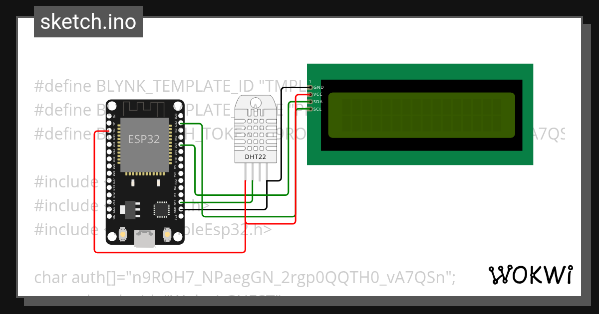 DHT 22 - Wokwi ESP32, STM32, Arduino Simulator