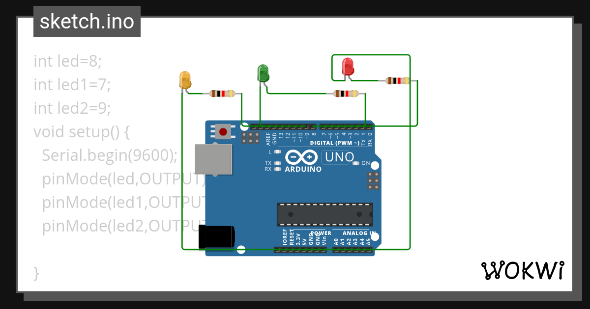 led2 - Wokwi ESP32, STM32, Arduino Simulator