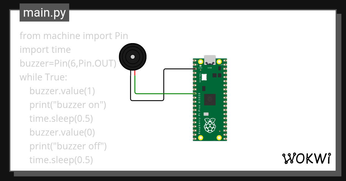 Buzzer Wokwi Esp32 Stm32 Arduino Simulator 