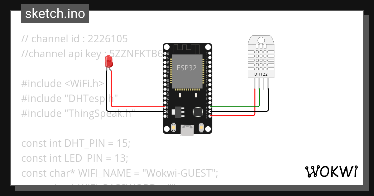 esp32-dht22-thingspeak Copy - Wokwi ESP32, STM32, Arduino Simulator