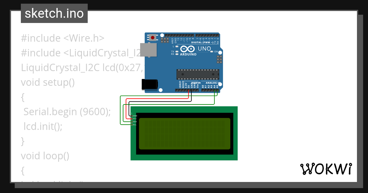 LCD I2C NAZHIF - Wokwi ESP32, STM32, Arduino Simulator LCD I2C NAZHIF - Wokwi ESP32, STM32, Arduino Simulator