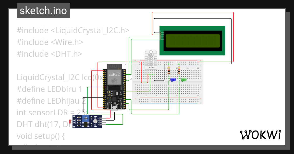 DUA SENSOR STL - Wokwi ESP32, STM32, Arduino Simulator