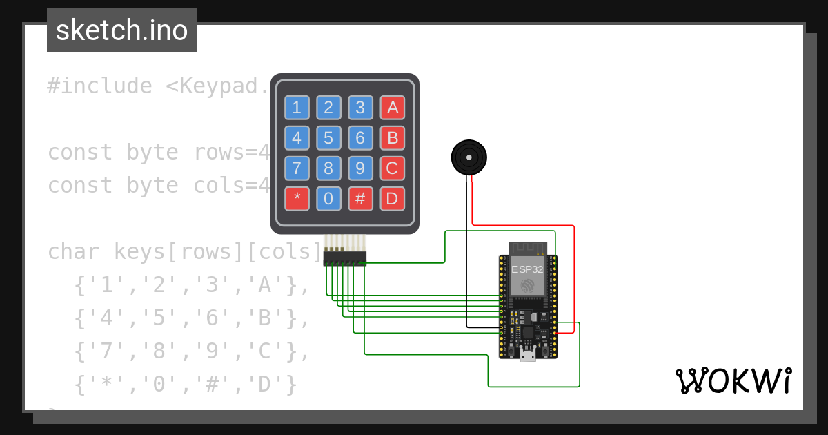 Alarmkeamanan Wokwi Esp32 Stm32 Arduino Simulator