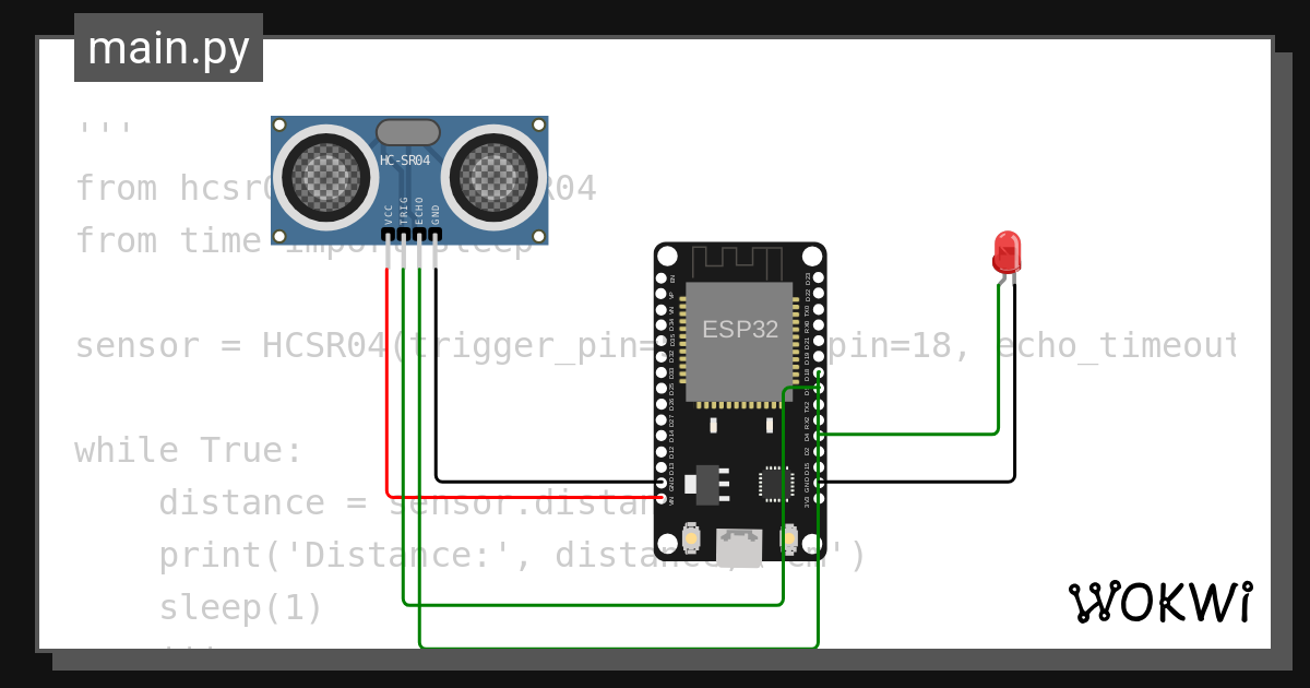 Sensor De Proximidade Wokwi Esp32 Stm32 Arduino Simulator 6648