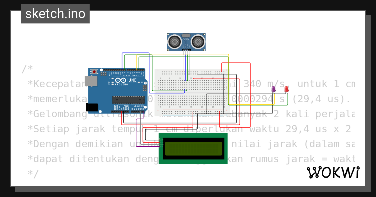 Projek Eskul Sensor Jarak Copy Wokwi Esp32 Stm32 Arduino Simulator